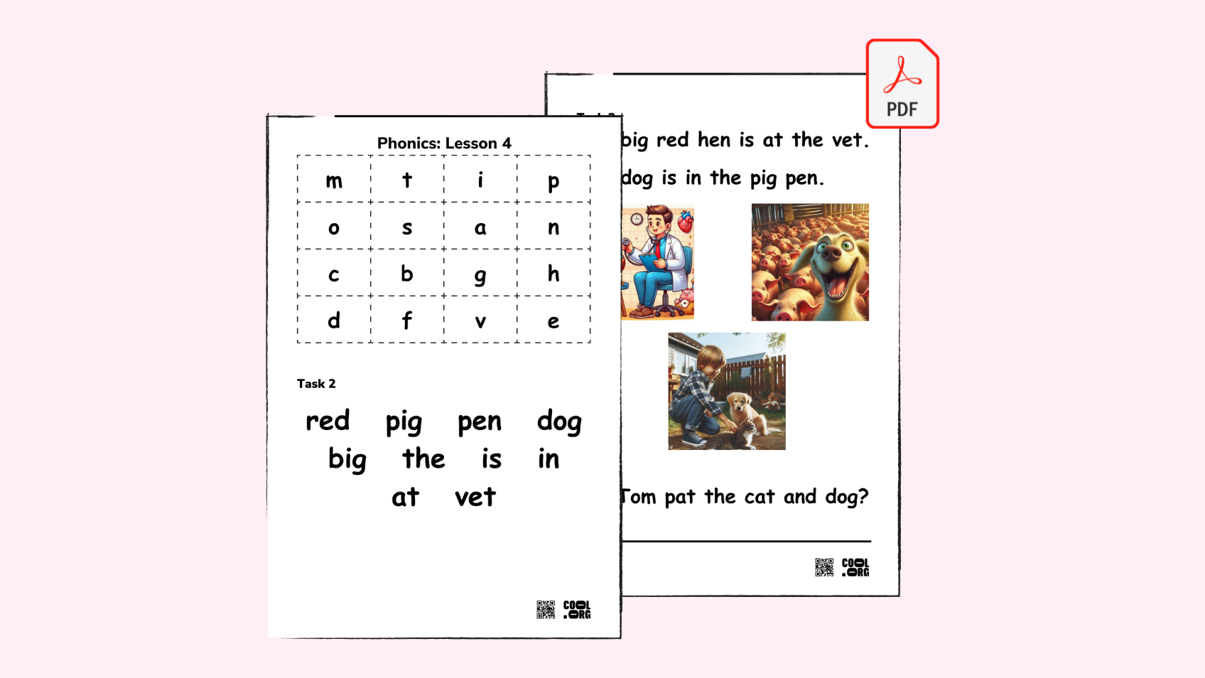 Phonics 4 Worksheet | Cool.org